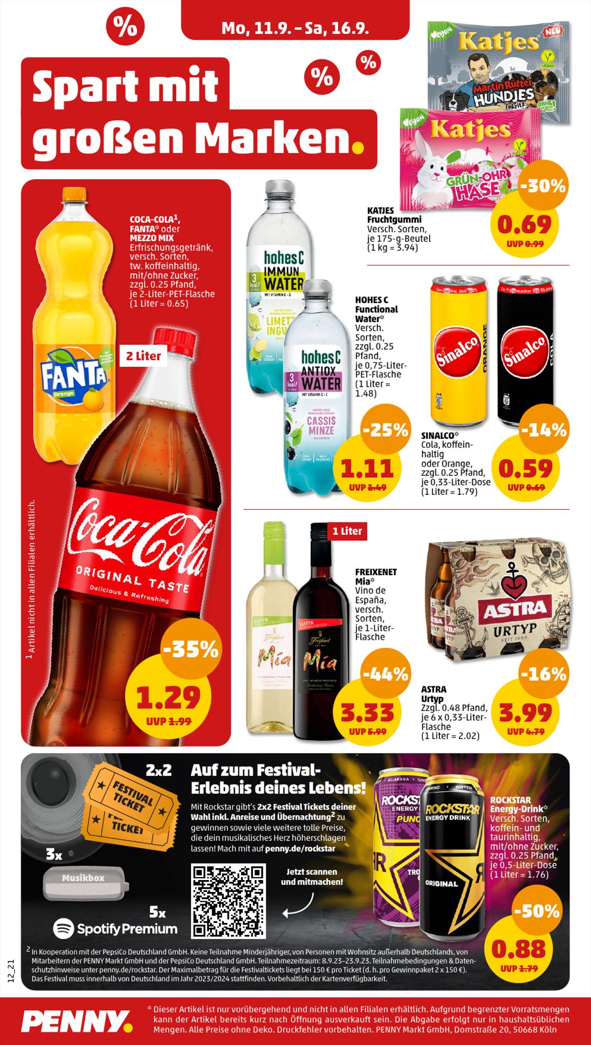 Penny Prospekt 11 - 16 September 2023 - WProspekte